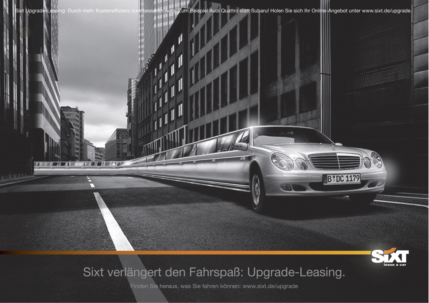 Kampagnenidee für Sixt - MAKE THE LOGO BIGGER