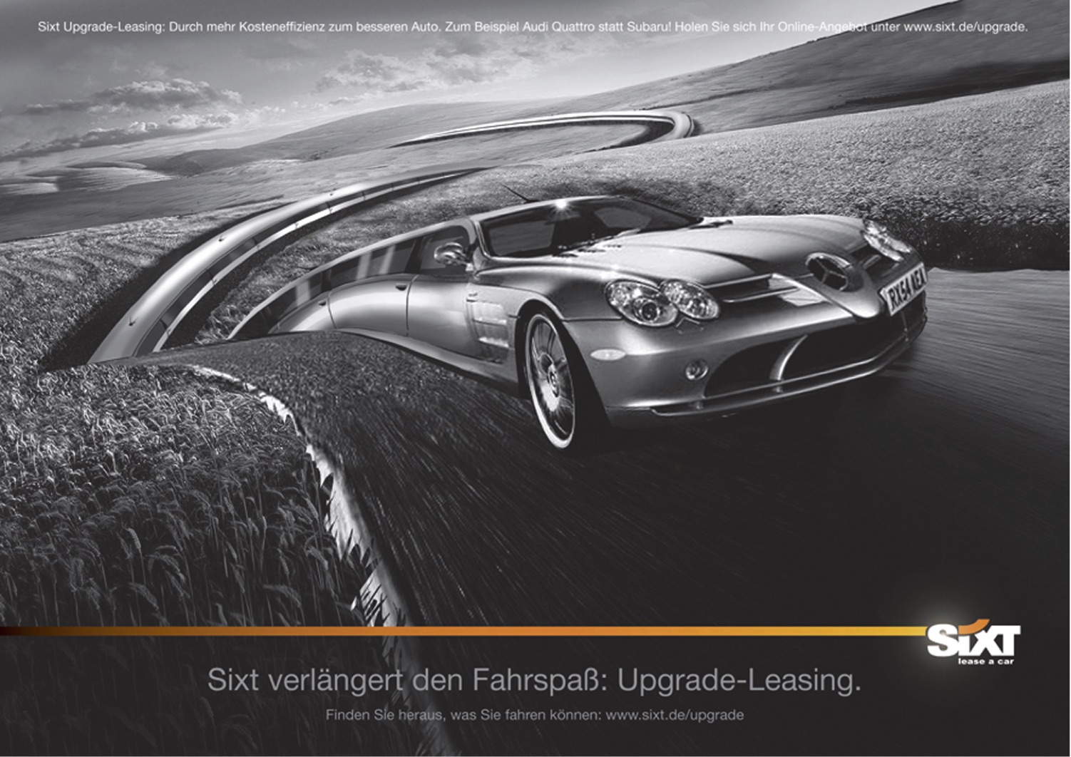 Kampagnenidee für Sixt - MAKE THE LOGO BIGGER